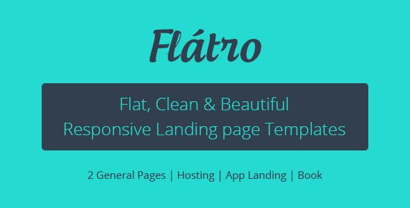 Flátro - Multipurpose Premium Landing Pages - code.market