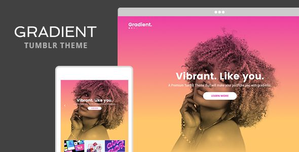 Gradient Tumblr Theme - code.market