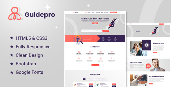 Guidepro - Job Portal HTML5 Template - code.market