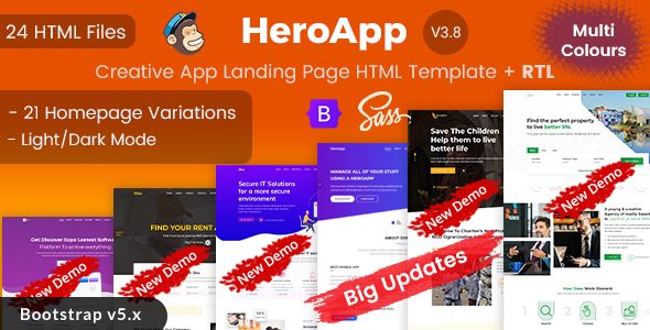 Heroapp Software App And Saas Landing Bootstrap 5 Template Codemarket