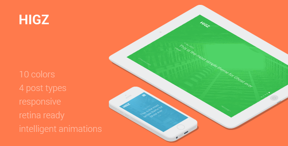 Higz — Simple Responsive Ghost Theme - code.market