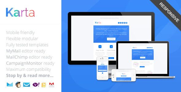 Karta, Minimalist Responsive Email Template - code.market