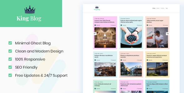 Kinger - Modern Responsive Ghost Theme - code.market
