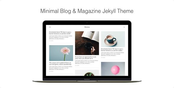 Maxima - Minimal Blog and Magazine Jekyll Theme - code.market