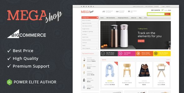 Mega Shop - Multipurpose Stencil BigCommerce Theme - code.market