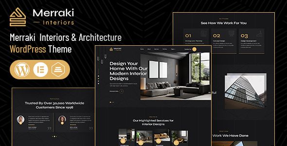 Merraki | Interiors & Architecture WordPress Theme - code.market