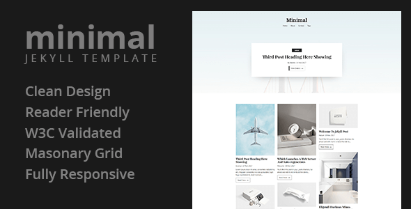 Minimal - Responsive Jekyll Theme - code.market