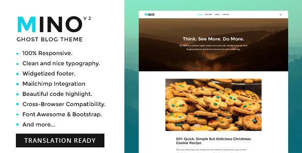 Mino - Content Focused Ghost Blog Theme - code.market