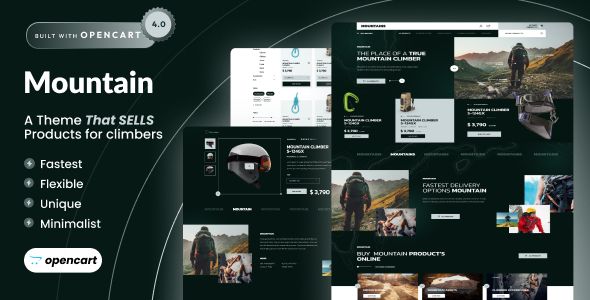 Mountains - Opencart 4 Hiking Template - code.market