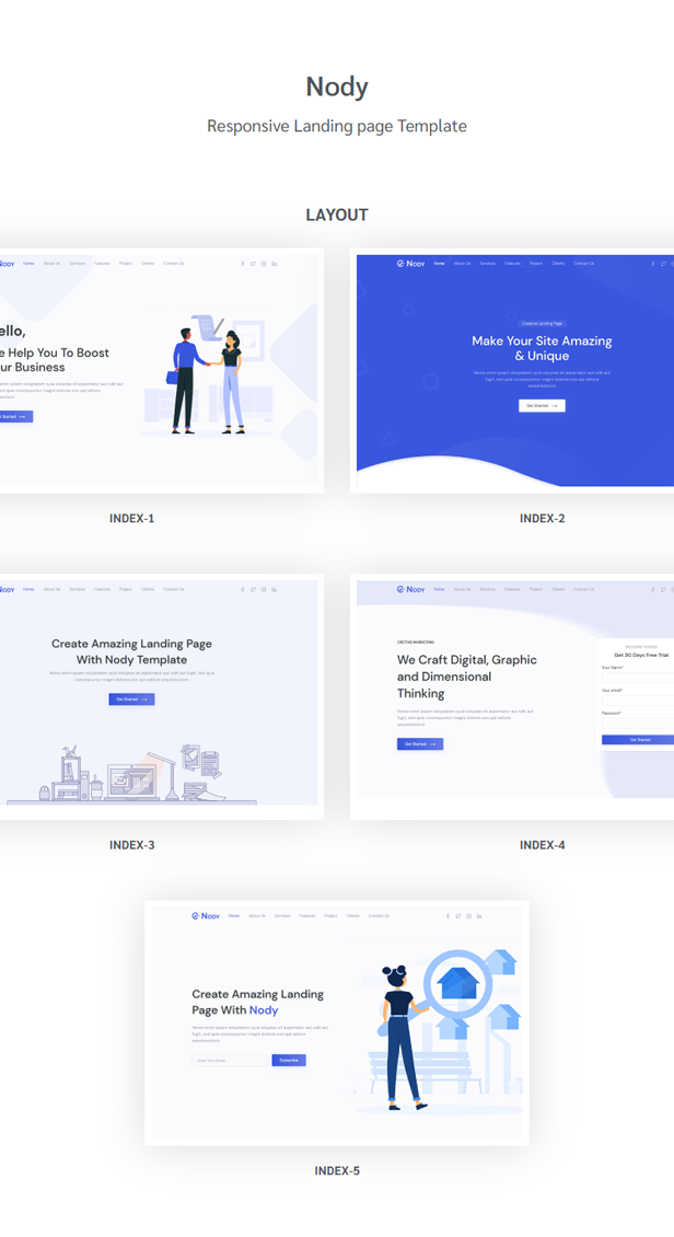 Nody - React Js Landing Page Template - code.market Nody - React Js Landing Page Template - code.market
