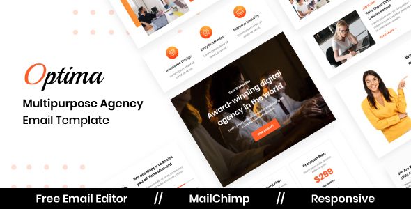 Optima Agency - Multipurpose Responsive Email Template - code.market