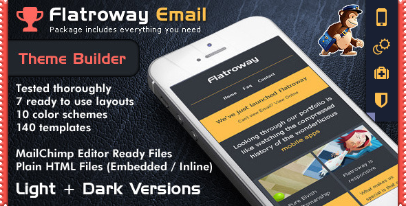Responsive Email Template FlatroWay - Metro & Flat - code.market