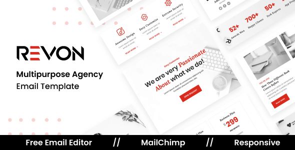 Revon Agency - Multipurpose Responsive Email Template - code.market