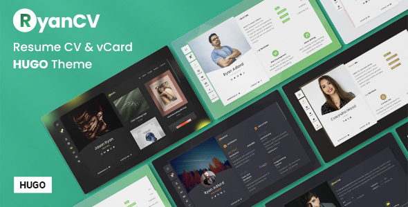 RyanCV - Personal Portfolio Resume Hugo Theme - code.market