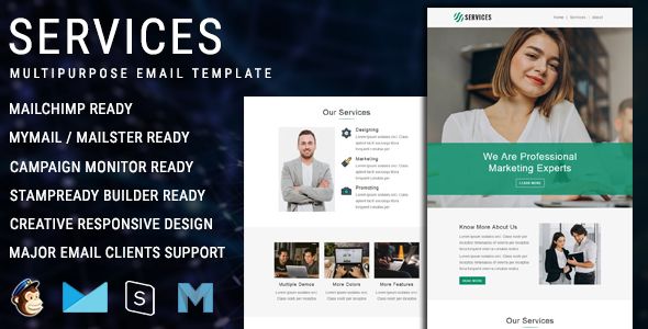 Services - Multipurpose Responsive Email Template - code.market