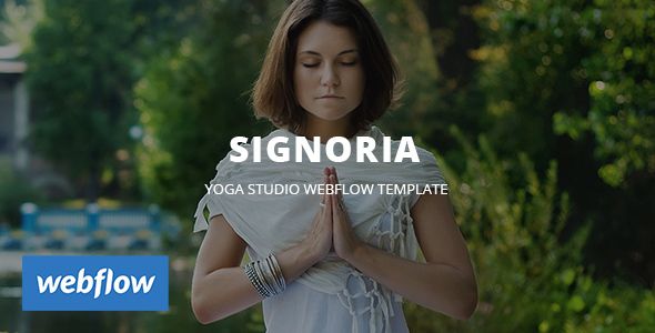 Signoria - Yoga Studio WebFlow Template - code.market