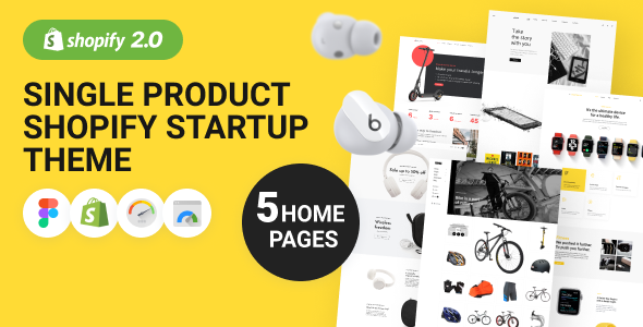 Single Product Shopify Startup Theme - code.market
