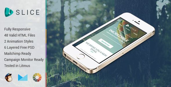 Slice Animation Responsive Email Template - code.market