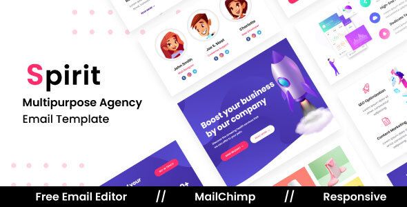 Spirit Agency - Multipurpose Responsive Email Template - code.market