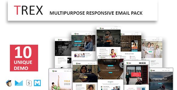 TREX - Multipurpose Responsive Email Pack - code.market