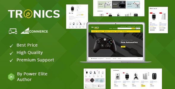 Tronics - Multipurpose Stencil BigCommerce Theme - code.market