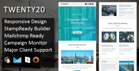 Twenty20 - Multipurpose Responsive Email Template - code.market