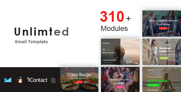 Unlimted Mail 300+ Modules - Responsive E-mail - code.market