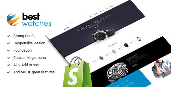 Watches - Responsive Shopify Template - code.market