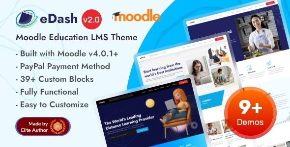 eDash | Moodle 4+ Education LMS Theme - code.market