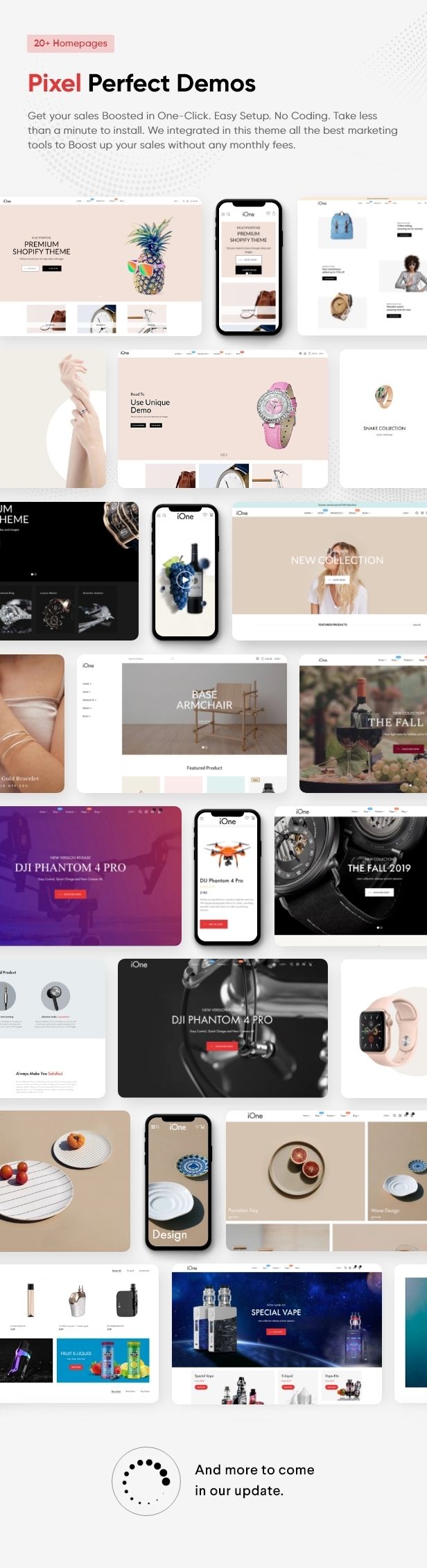 iOne - Drag & Drop Minimal Responsive Shopify Theme - code.market