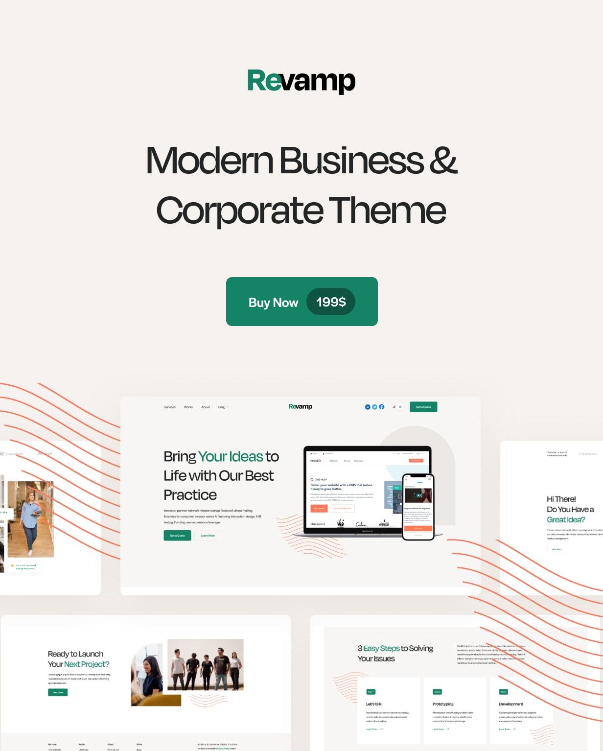 Revamp - Modern Business & Corporate Theme - code.market