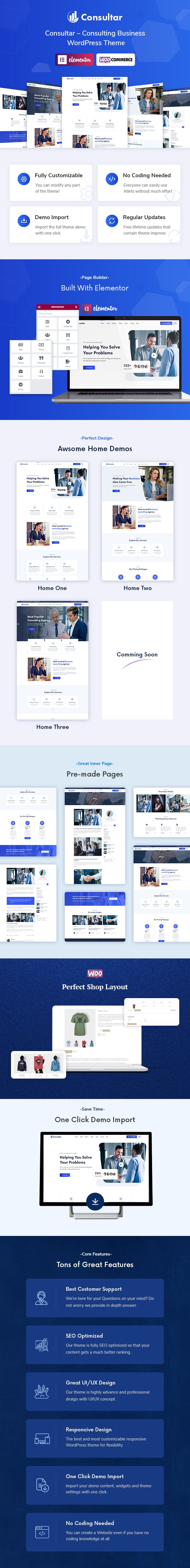 Consultar - Consulting Business WordPress Theme - code.market