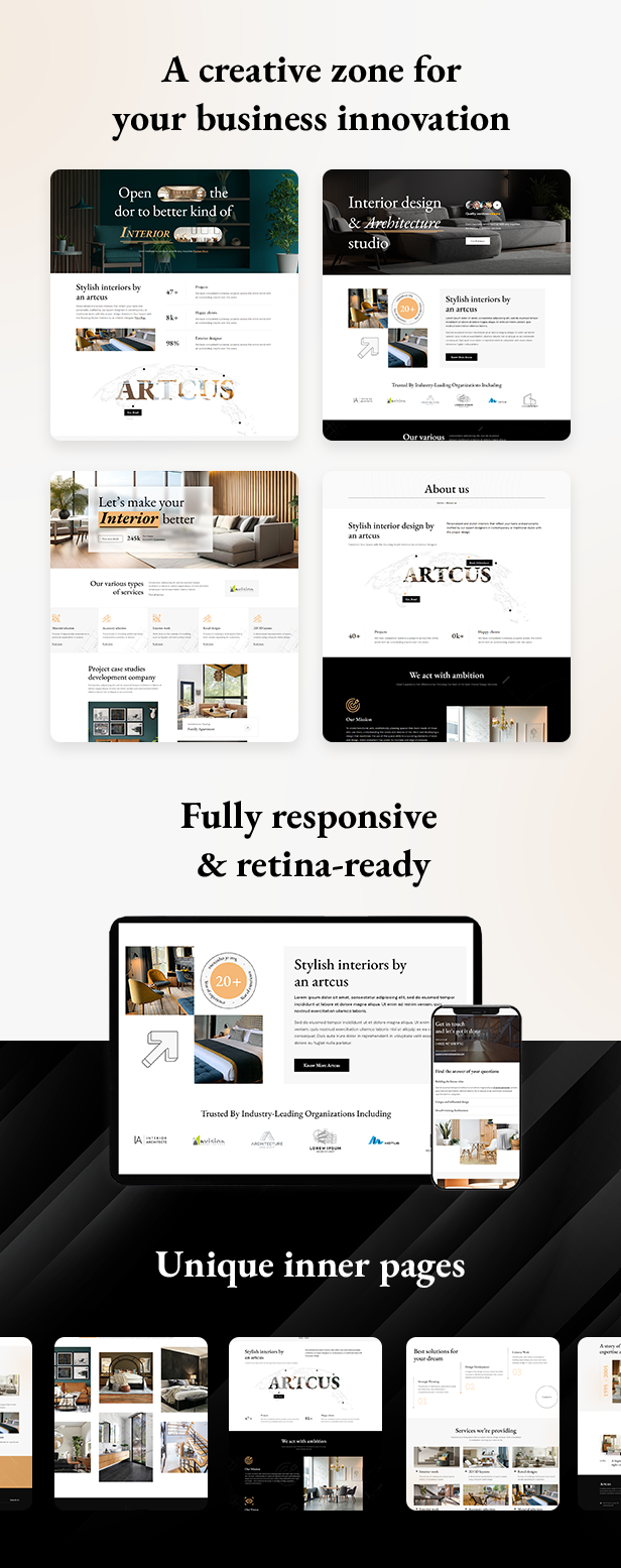Artcus - Interior Designer & Architecture WordPress Theme - code.market
