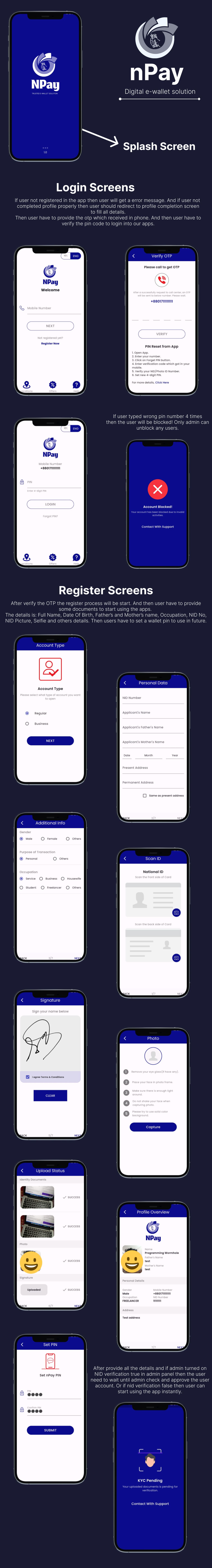 nPay - Flutter e-wallet application - code.market