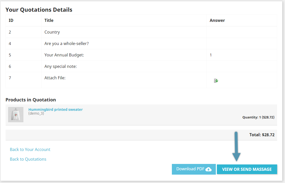 Prestashop Advance Quote Module - code.market