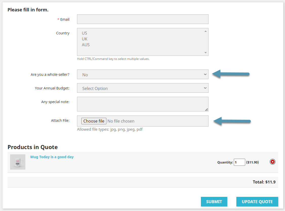 Prestashop Advance Quote Module - code.market