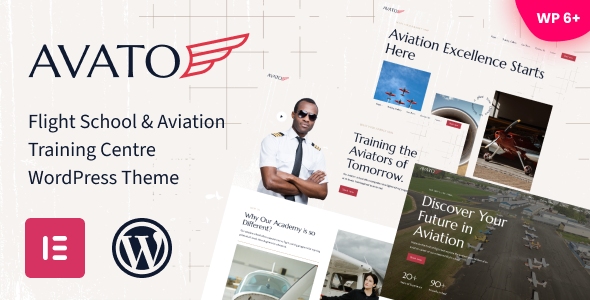 Avato - Flight School & Aviation Training Centre WordPress Theme - code.market