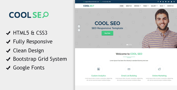 Coolseo - SEO and Marketing HTML Responsive Template - code.market