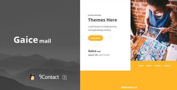 Gaice Mail - Responsive E-mail Template + Online Access - code.market