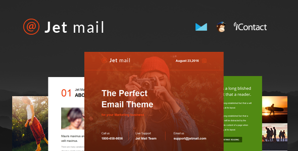 Jet mail - Responsive E-mail Template + Online Access - code.market