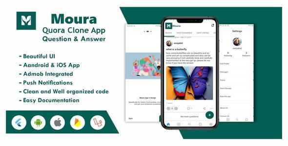 MOURA Quora Clone| Social Media Question and Answer - code.market