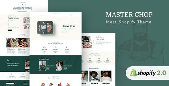 MasterChop - Meat Shop, Food Delivery Shopify Theme - code.market