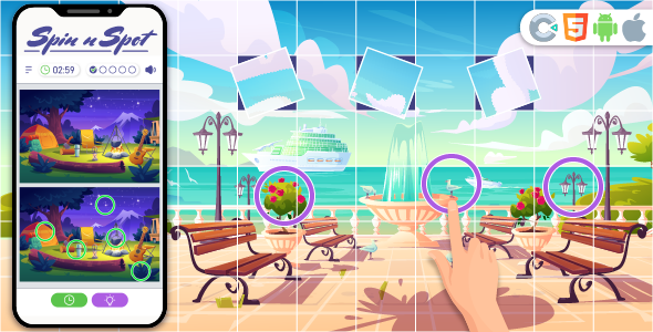 Spin & Spot - HTML5 Game, Construct 3 - code.market