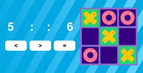 Tic Tac Toe - Comparing Numbers | Html5 Game | Construct 2/3 - code.market