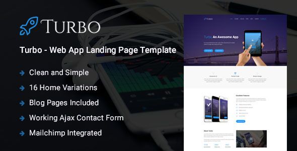Turbo - Responsive Bootstrap Web App Landing Page Template - code.market