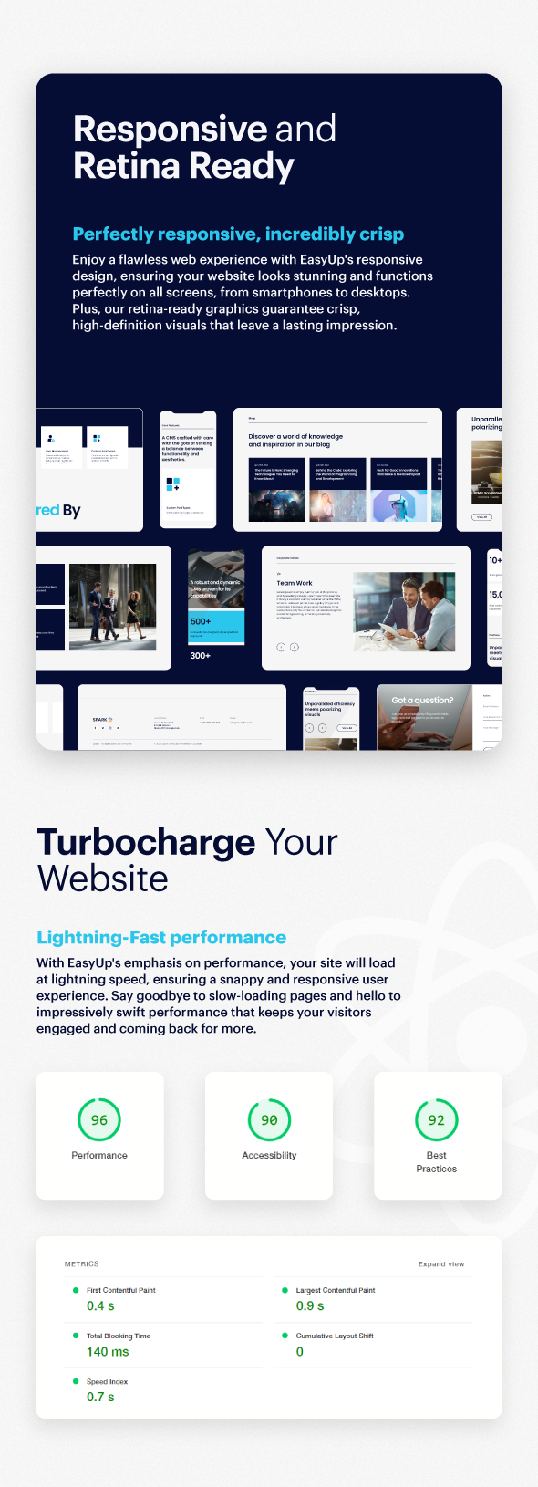 EasyUp Multipurpose Website CMS & API - code.market