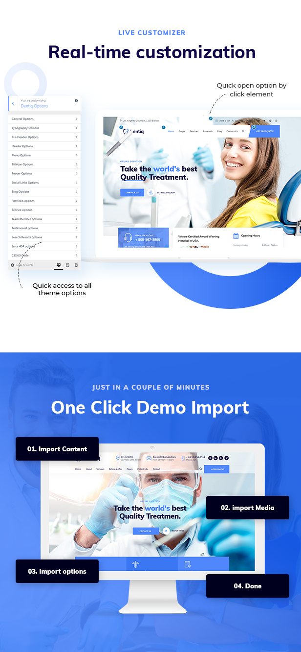 Dentiq - Dental & Medical WordPress Theme - code.market