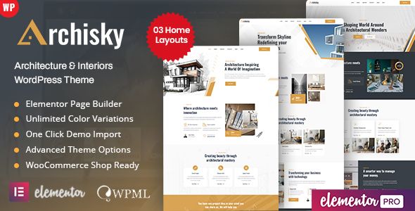 Archisky - Architecture & Interiors WordPress Theme - code.market