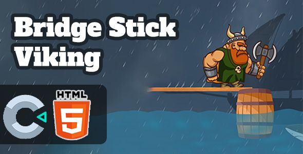 Bridge Stick Viking - HTML5 Game - Construct 3 - code.market