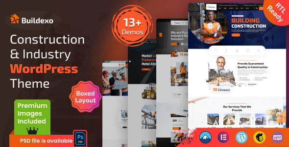 Buildexo - Construction WordPress Theme - code.market
